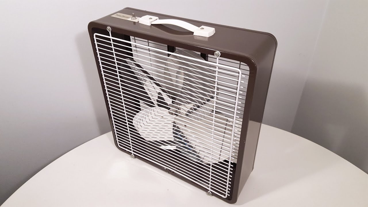 TempMaster vintage box fan - YouTube