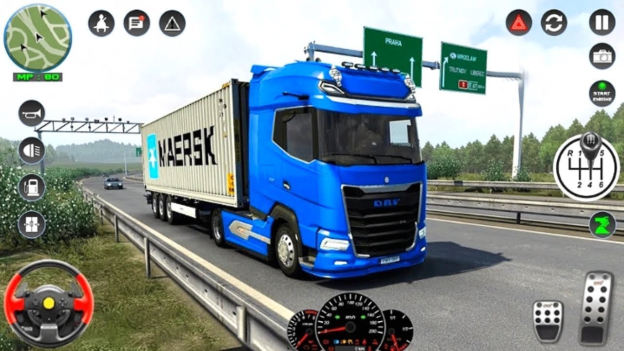 Truck Drive Simulator 2020🚧🌆 Transporting Large Tyres || Ultra Graphics ...