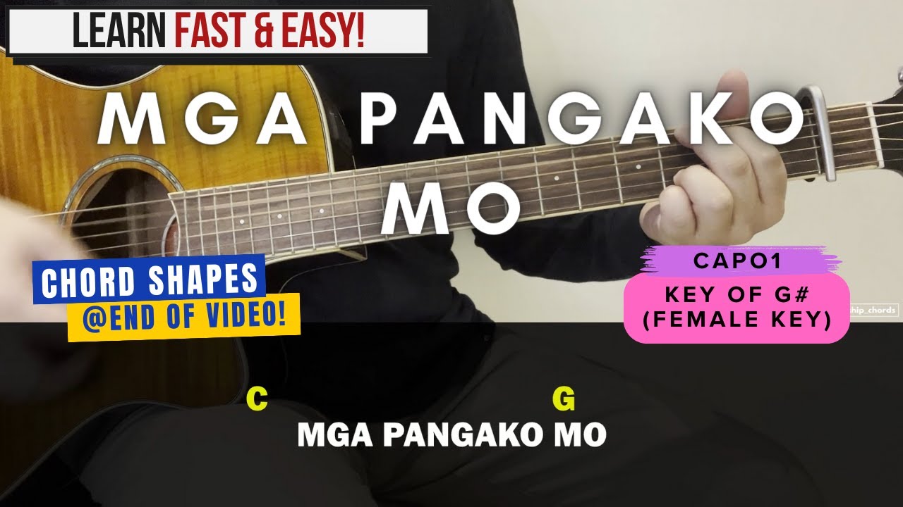 Mga Pangako Mo Guitar Chords and Lyrics - YouTube