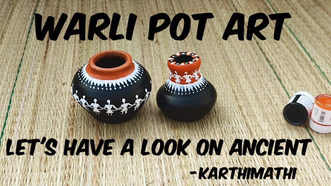 Warli Art Pot Painting With Acrylic || Easy Pot Painting#potart # ...