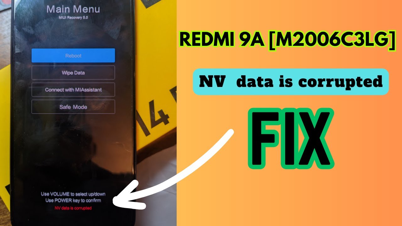 Redmi 9A [M2006C3LG] "NV data is corrupted" FIX || NULL IMEI FIX ...