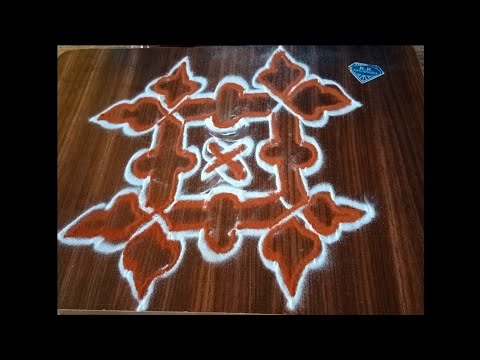 ಚುಕ್ಕಿ ರಂಗೋಲಿ/7*7 dots rangoli/krishnana thottilu rangoli/chukkula ...