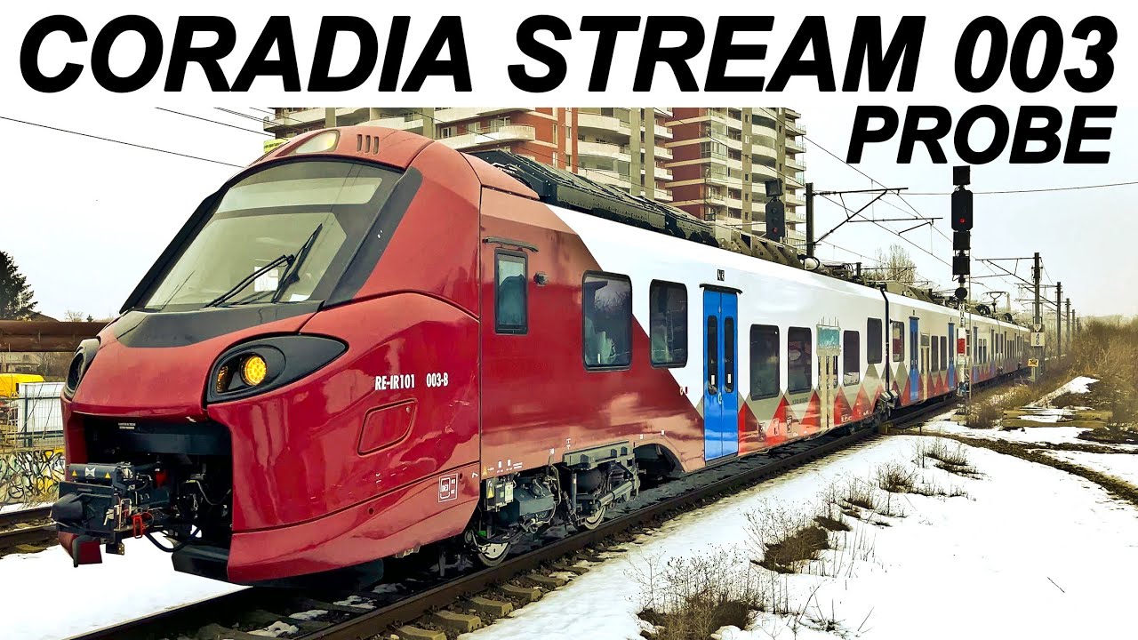 Alstom Coradia Stream 003 in probe de parcurs pe M800-CFR Calatori ...
