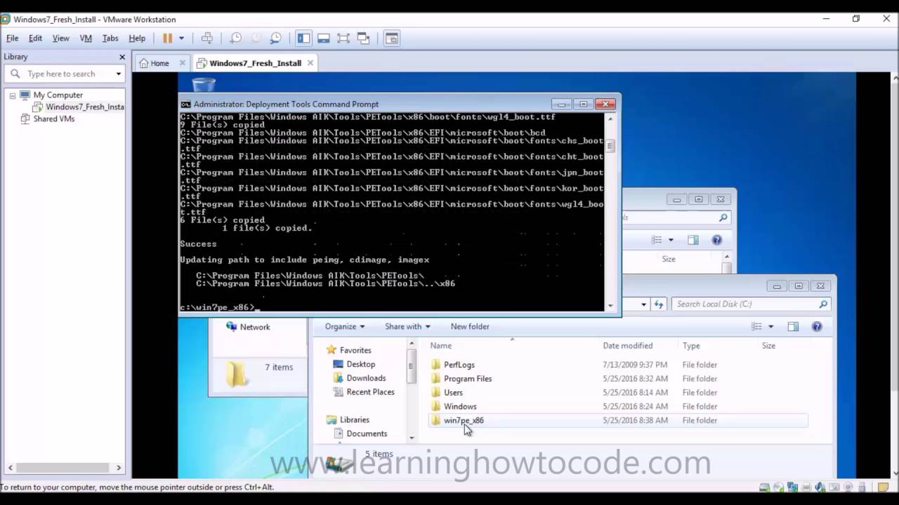 Windows 7 Deployment Part 3 of 7 Create a Preinstallation Environment ...