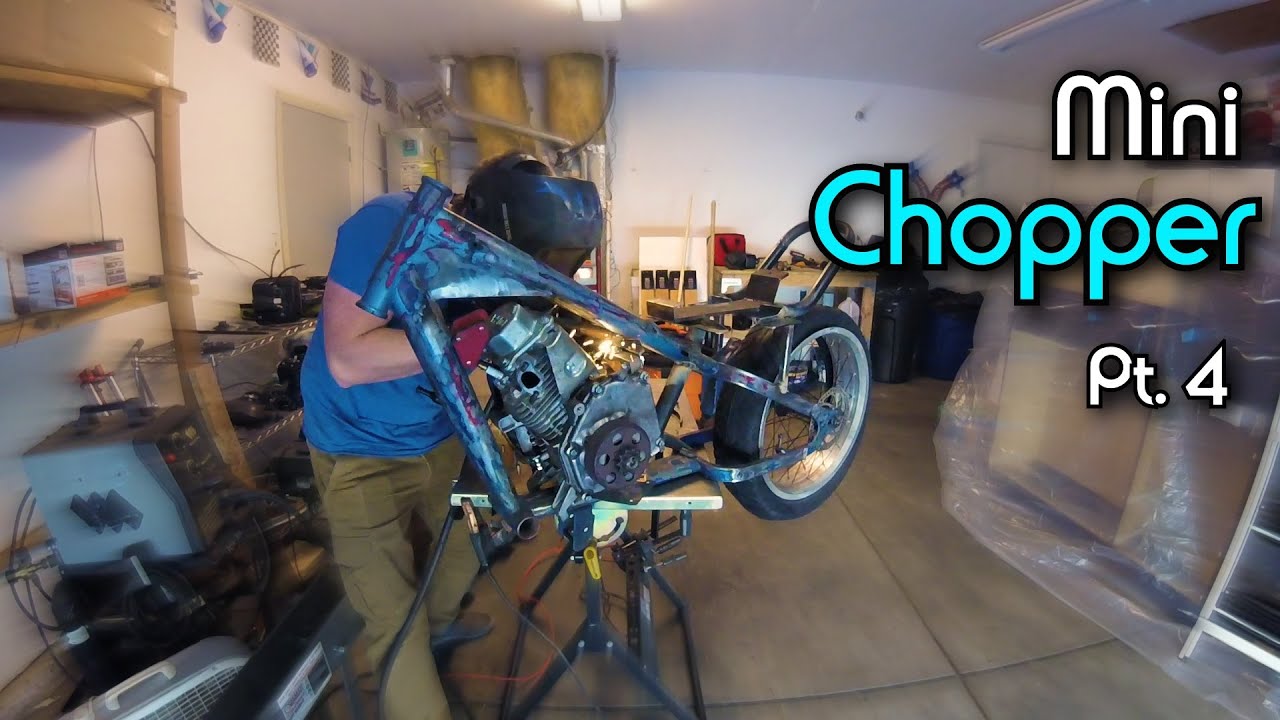 Working on the 212 Predator Mini chopper pt.4 - YouTube