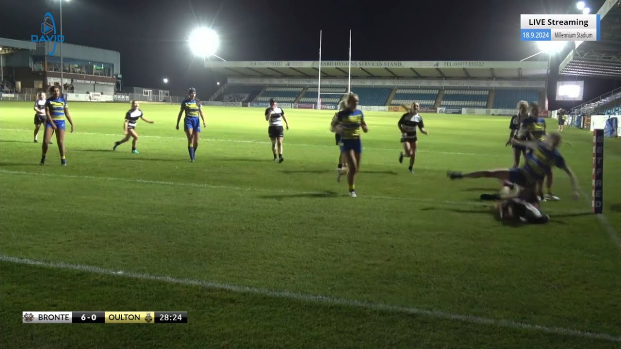 LIVE - U16 GIRLS Wakefield & District Cup Final - Bronte Barbarians V ...