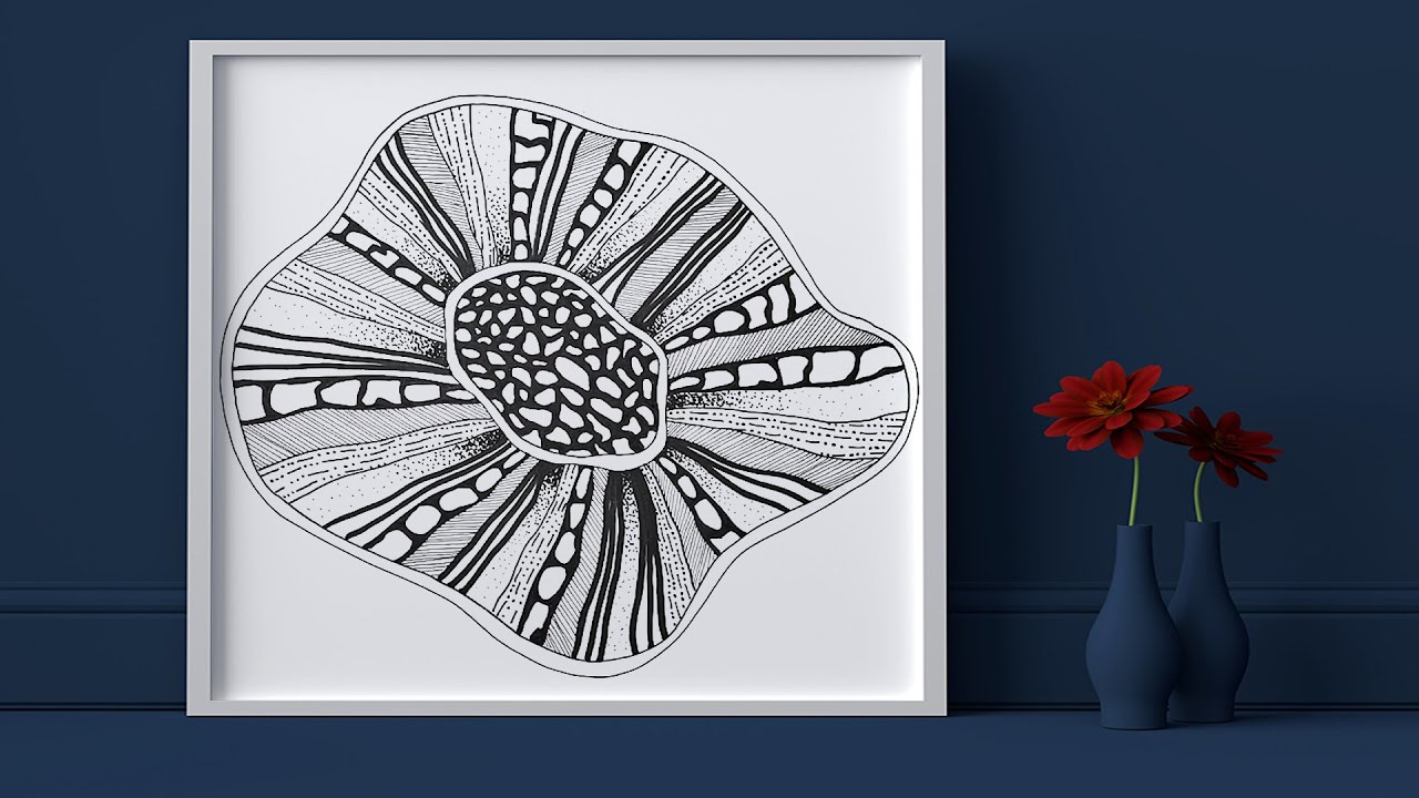 Flowers * Black And White | Drawing | Pen | Art | Rapid | AP |Doodle ...