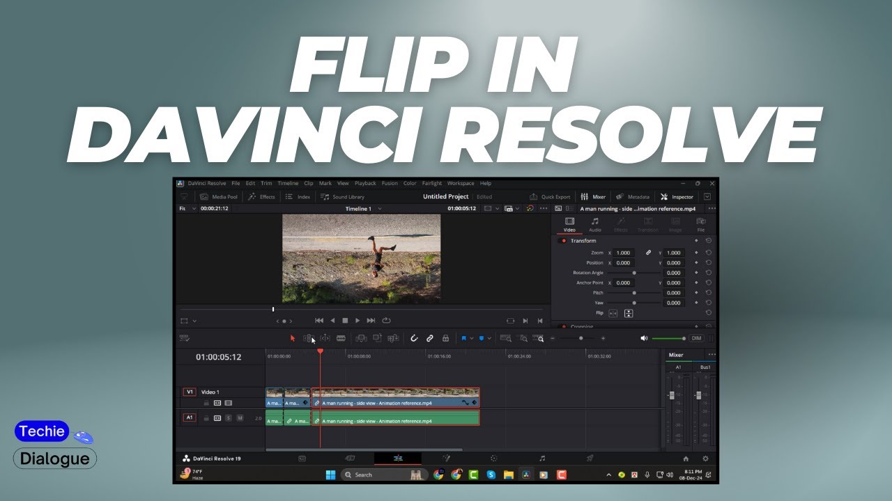 How to Flip in Davinci Resolve - YouTube
