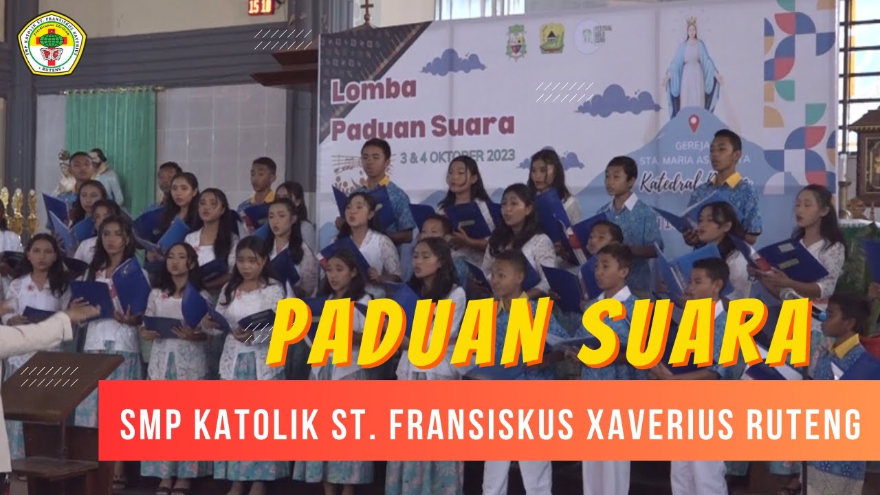 LAGU WAJIB AVE MARIA || LOMBA PADUAN SUARA TINGKAT SMP FESTIVAL GOLO ...