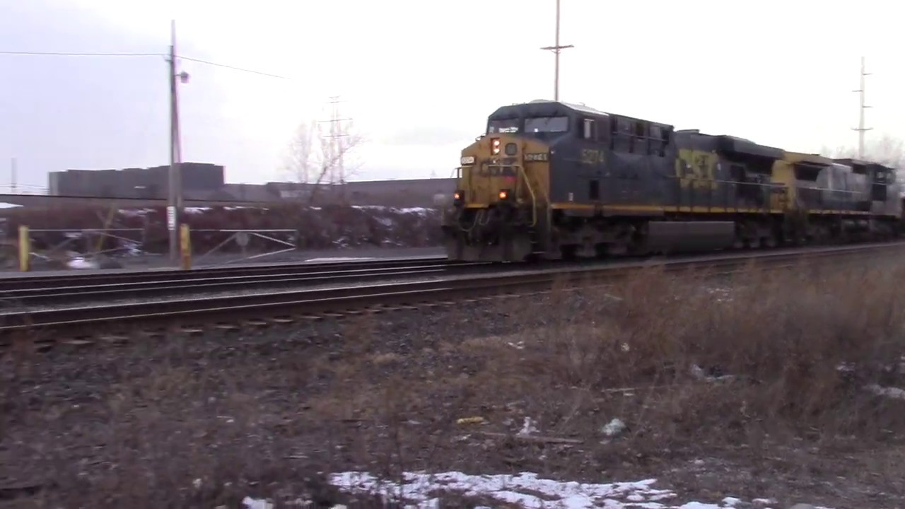 CSX Manifest With a EX Amtrak Express Box Car - YouTube