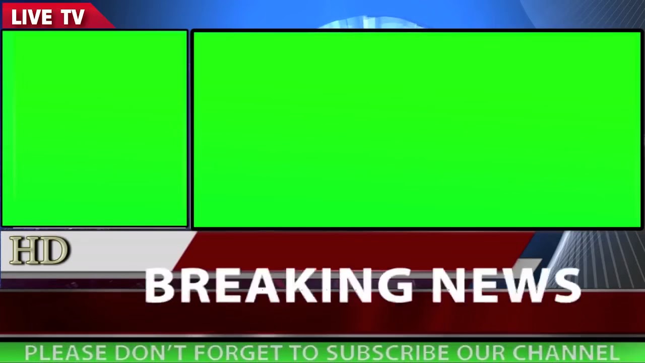 How to breaking news green screen - YouTube