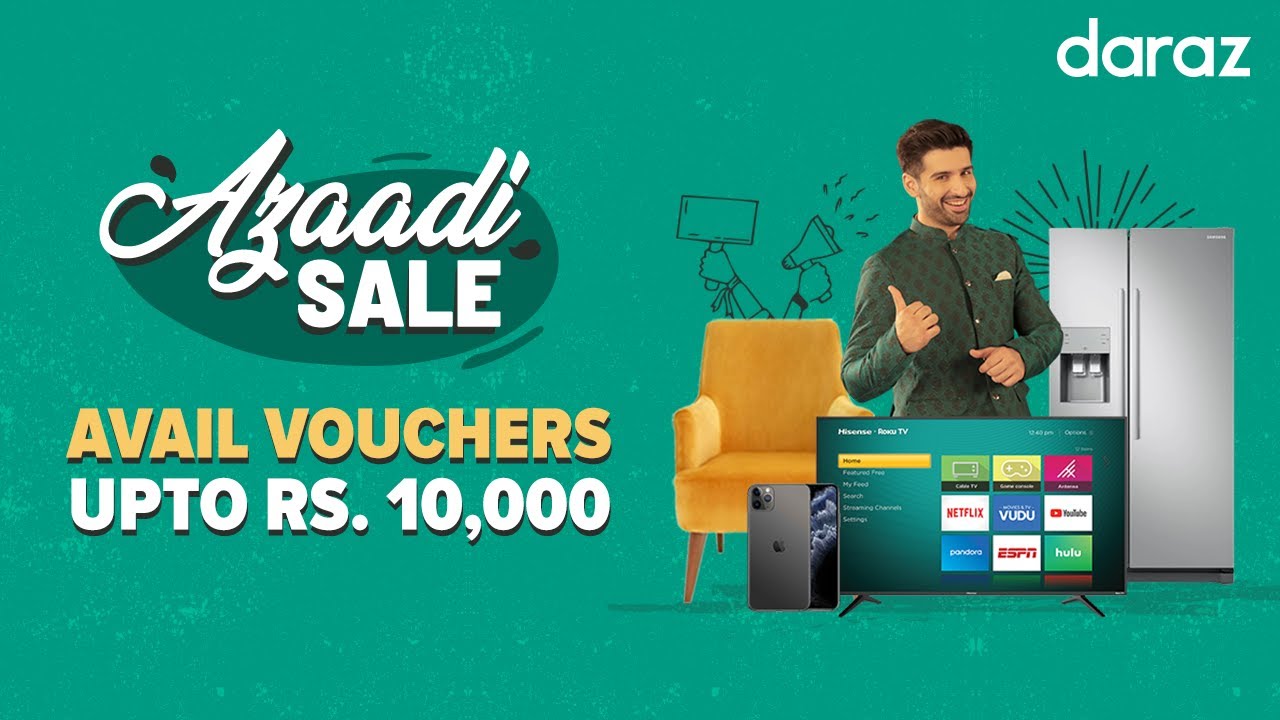 Discount Vouchers up for Grabs | Daraz Azadi Sale 2020 - YouTube