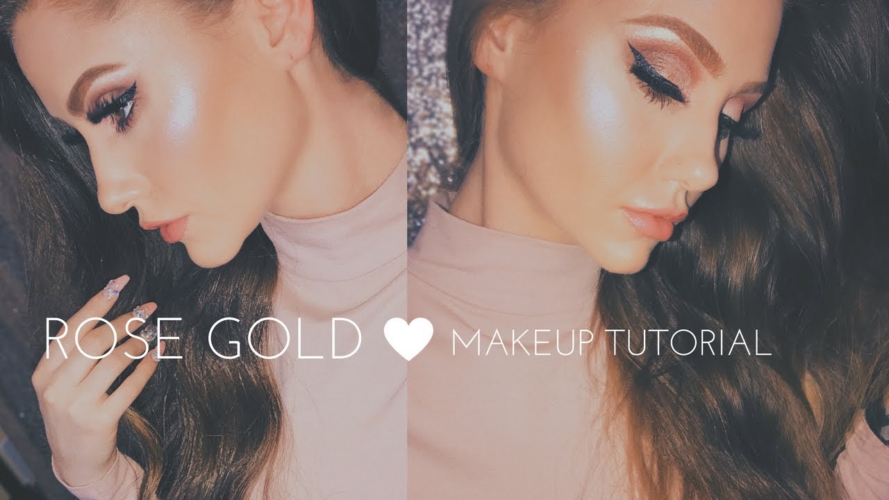 ROSE GOLD Makeup Tutorial - YouTube