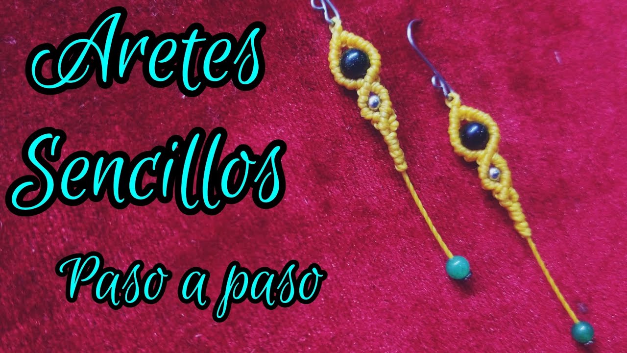 aretes en macramé sencillos paso a paso|tutorial para principiantes y ...