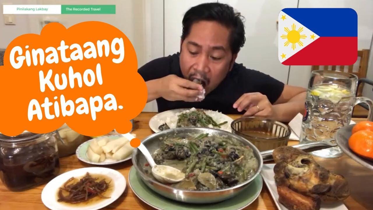 KAING PINOY!!! GINATAANG KUHOL , CRISPY PATA, LECHON KAWALI "MUKBANG ...