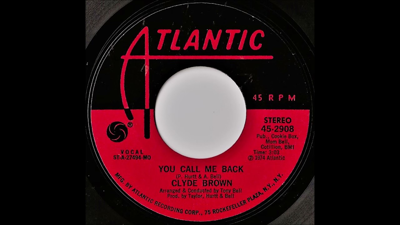 Clyde Brown- You Call Me Back - YouTube