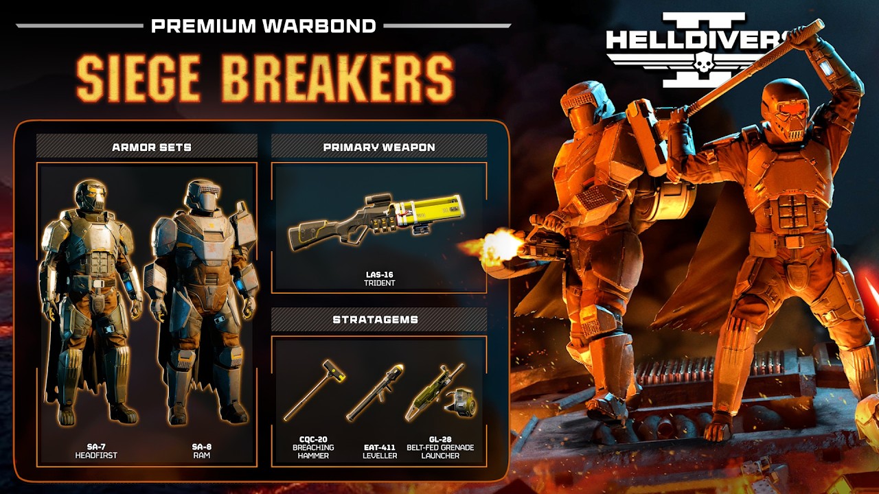NEW Siege Breakers Warbond Reveal and Breakdown! - YouTube