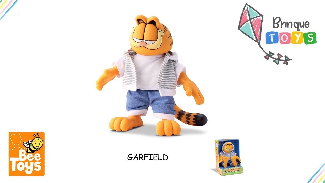 Detalhes Boneco Gato Garfield - Bee Toys - YouTube