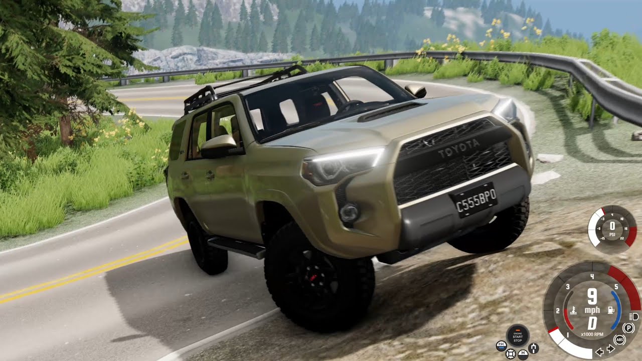 BeamNG.drive - Toyota 4Runner Offroading Driving Gameplay - YouTube
