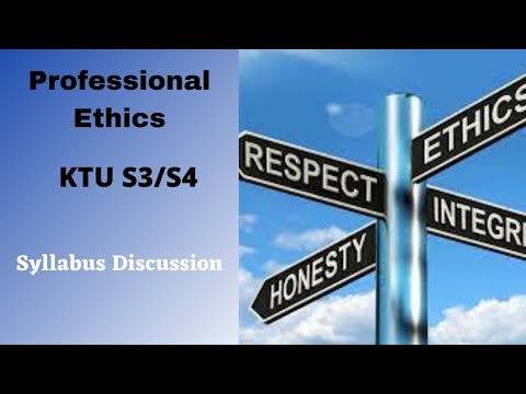 KTU S3/S4-Professional Ethics in Engineering-Syllabus Discussion - YouTube