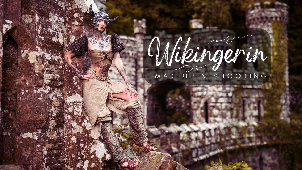 🔥Wikinger Style Makeup Tutorial und Fotoshooting auf einer alten Burg ...