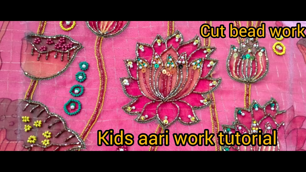 Kids dress aari embroidery work Booking enquiries 86673 76769 #karur # ...