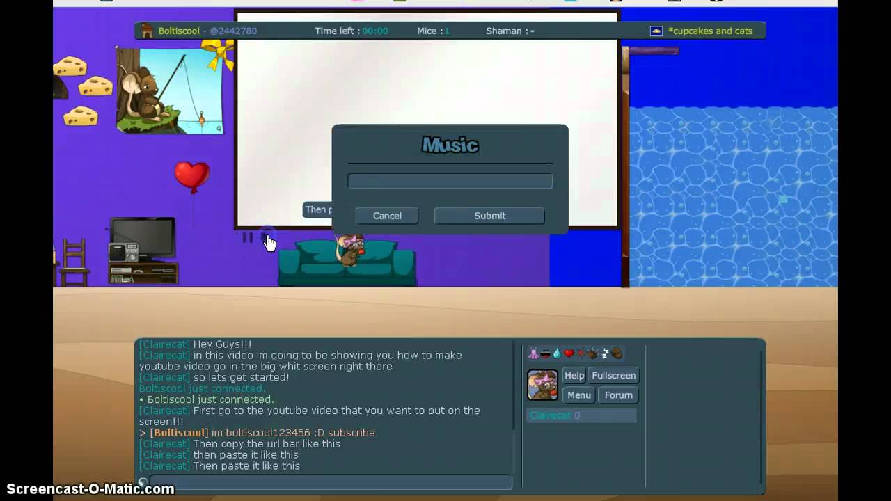 How to get youtube on tribe house tv on transformice - YouTube