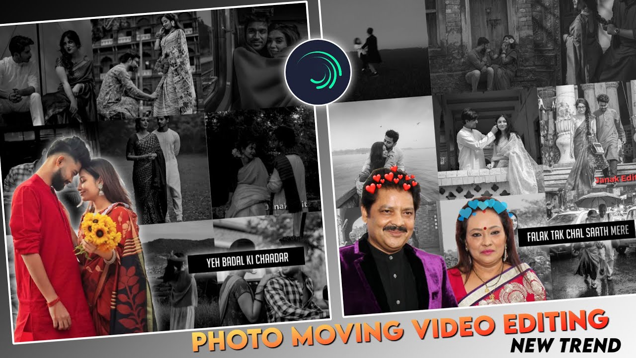 Photo Moving video editing || Background photo Moving video editing ...