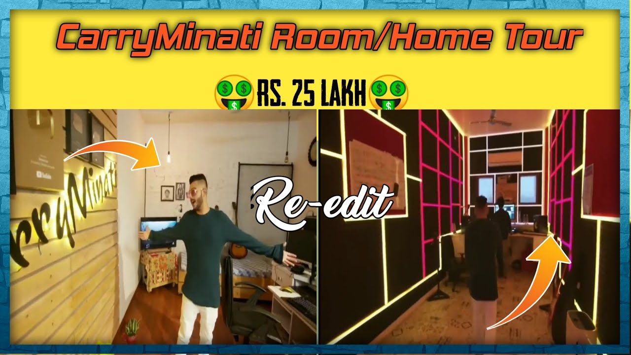 Carryminati House and 25 lakh worth Studio Tour😱 | Yalgaar Carryminati ...