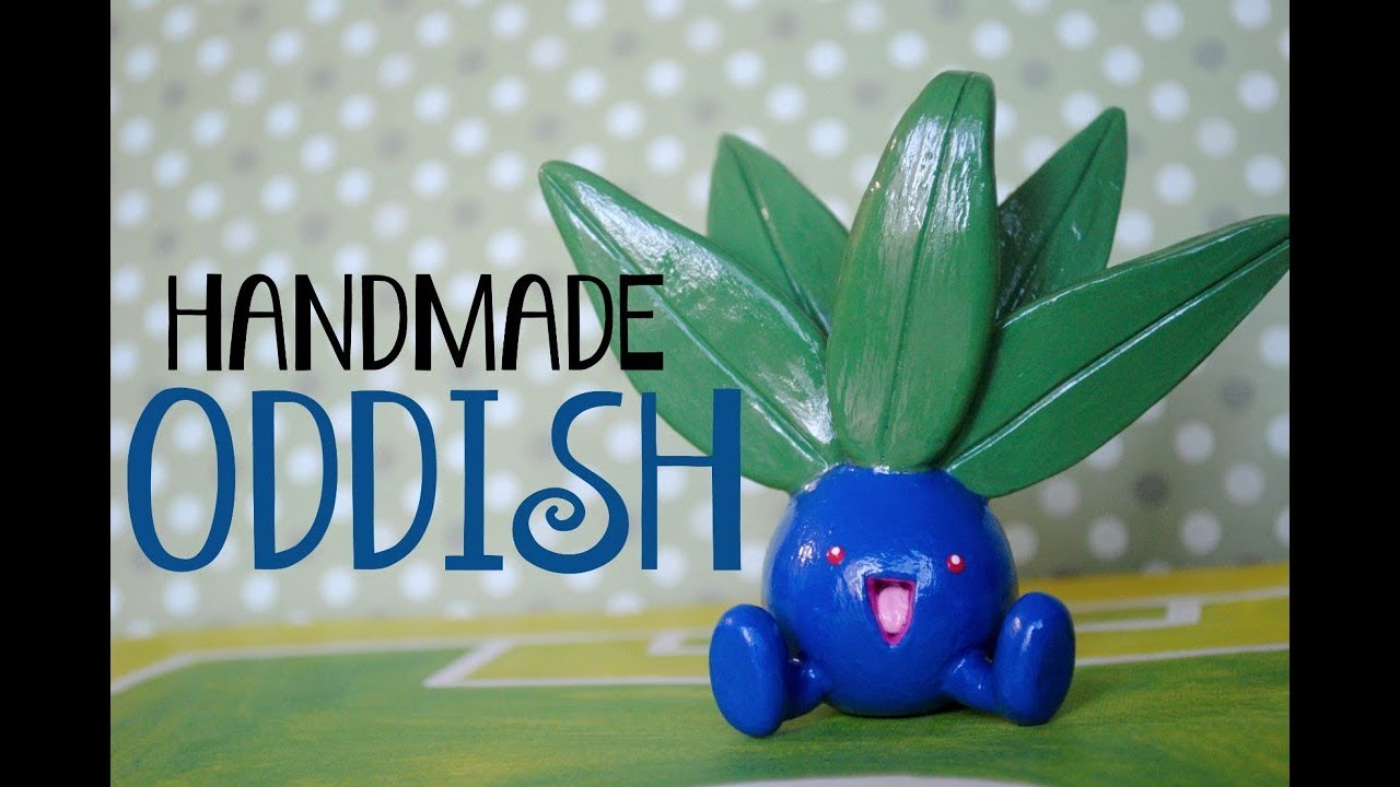 Oddish (Pokemon) Polymer Clay- For Alex CND - YouTube