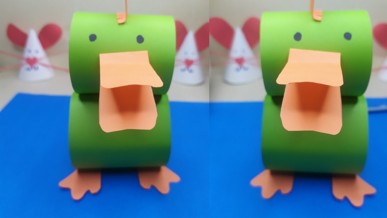 PAPER DUCK CRAFT || HOW TO MAKE A PAPER DUCK|| EASY TUTORIAL FOR ...