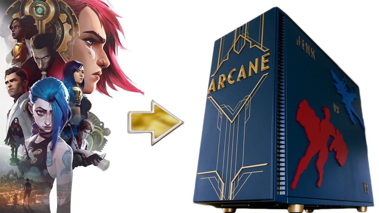 I Turned Netflix Arcane Into The Perfect PC Case! - YouTube