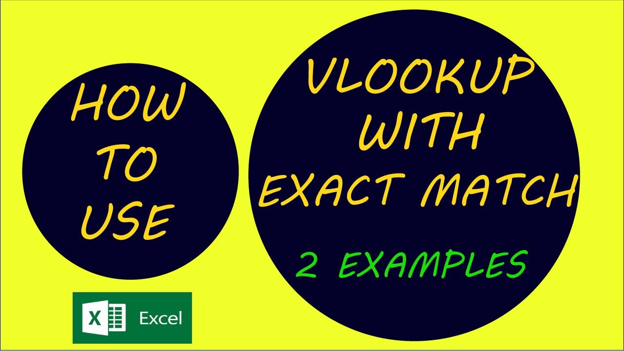MS Excel Formula [ VLOOKUP with Exact Match] - YouTube