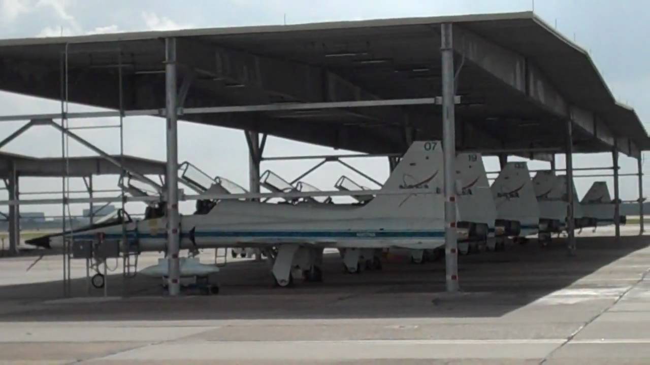 The NASA AOD Flight Line - T-38's ready to fly - YouTube