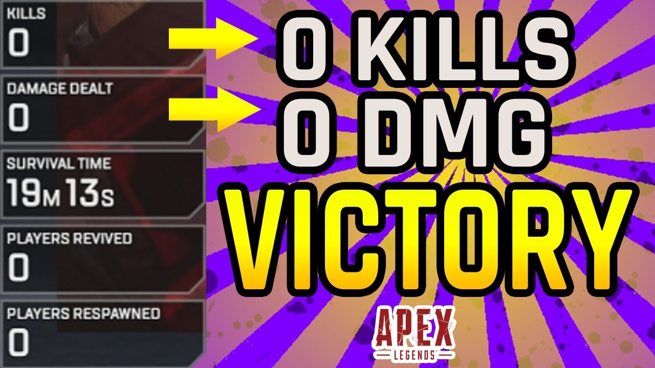 Apex Legends 0 KILLS and 0 DAMAGE VICTORY - YouTube