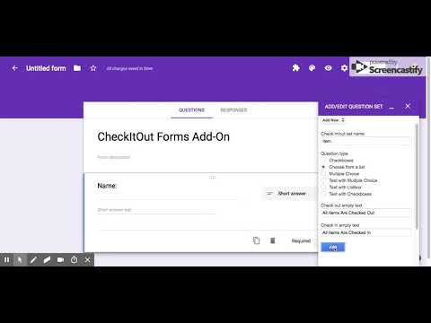 CheckItOut Add-On for Google Forms - YouTube
