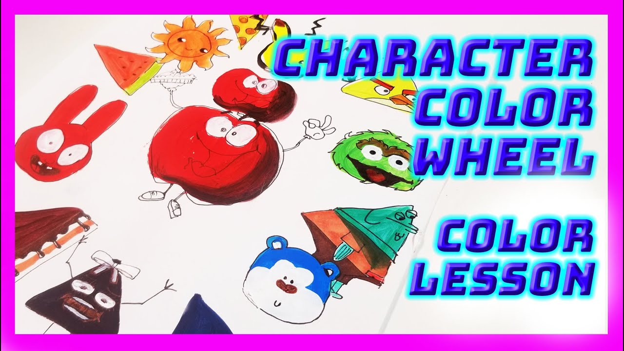CHARACTER COLOR WHEEL | Learn about making your own colors with primary ...