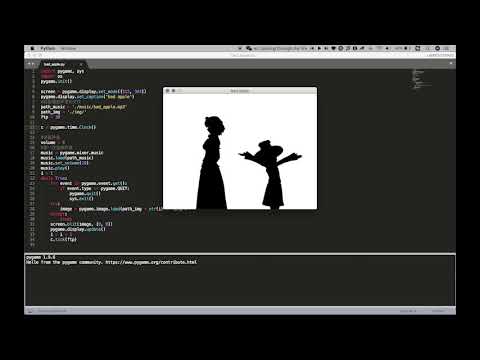 bad apple for pygame - YouTube