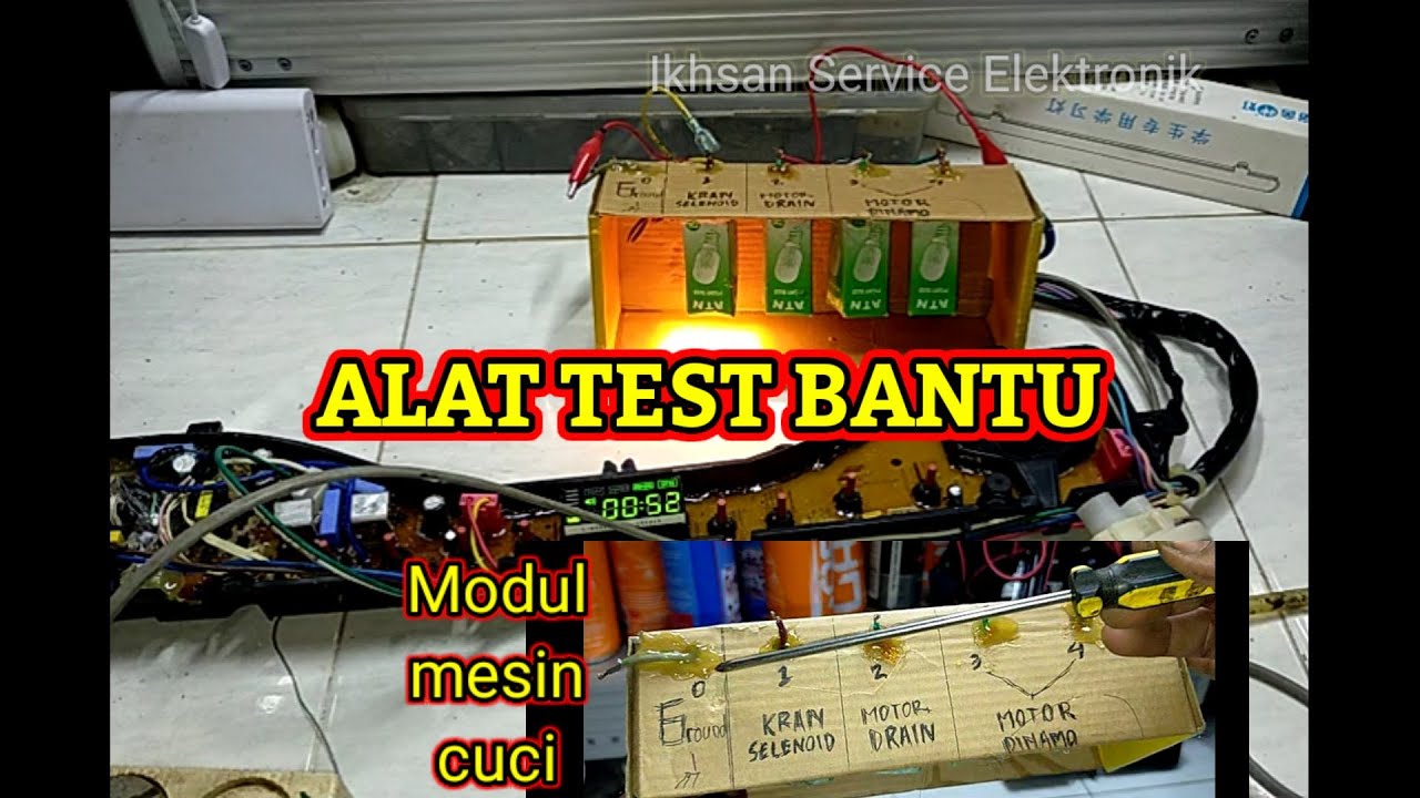 ALAT TEST MODUL MESIN CUCI - YouTube