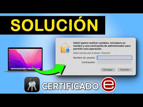 Certificado digital pide usuario y contraseña en MAC