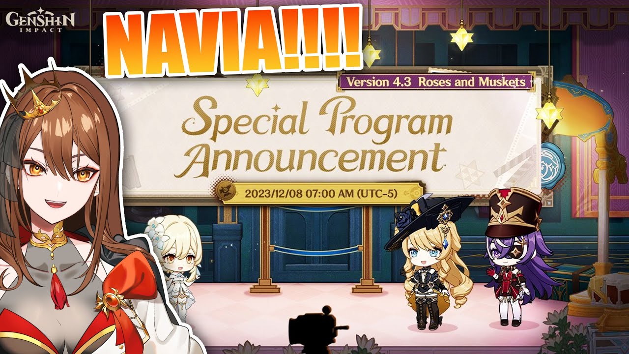 4.3 Genshin Impact Special Program Watch Party || NAVIA TIME!! ITS ...