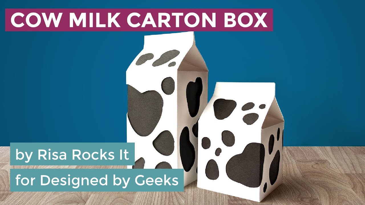 Cow Spot Milk Carton Assembly Tutorial - YouTube