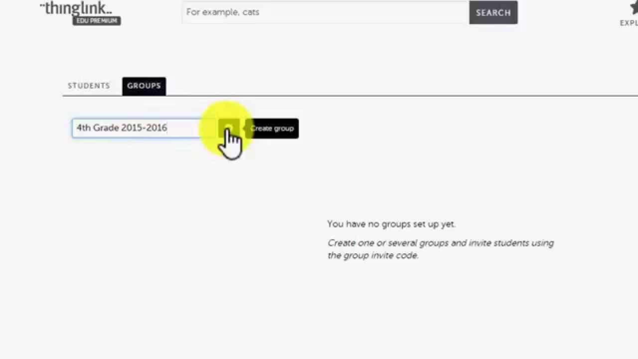 ThingLink Create A Group and Find Your Join Code - YouTube