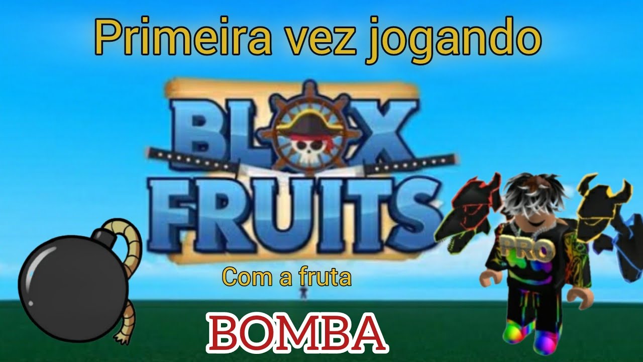 Jogando Blox Fruit pela primeira vez, mostrando todos poderes da fruta ...