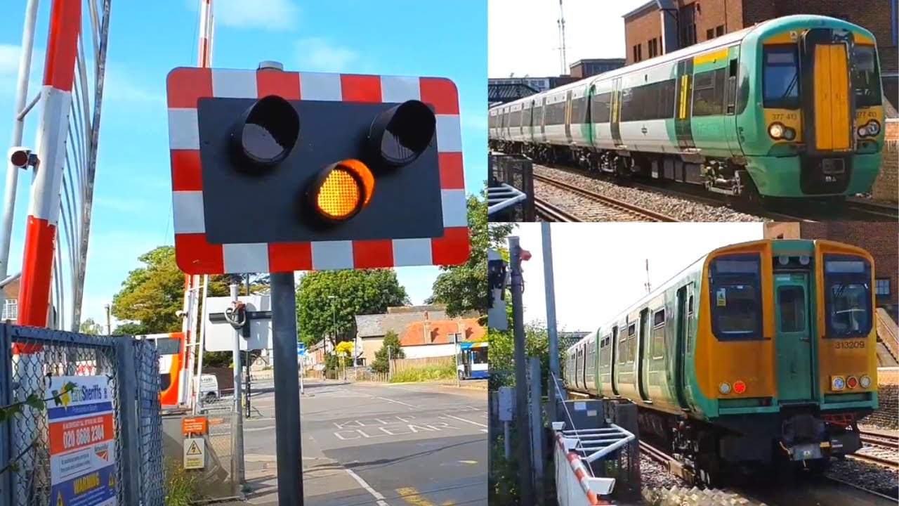 Chichester Basin Road Level Crossing, West Sussex - YouTube