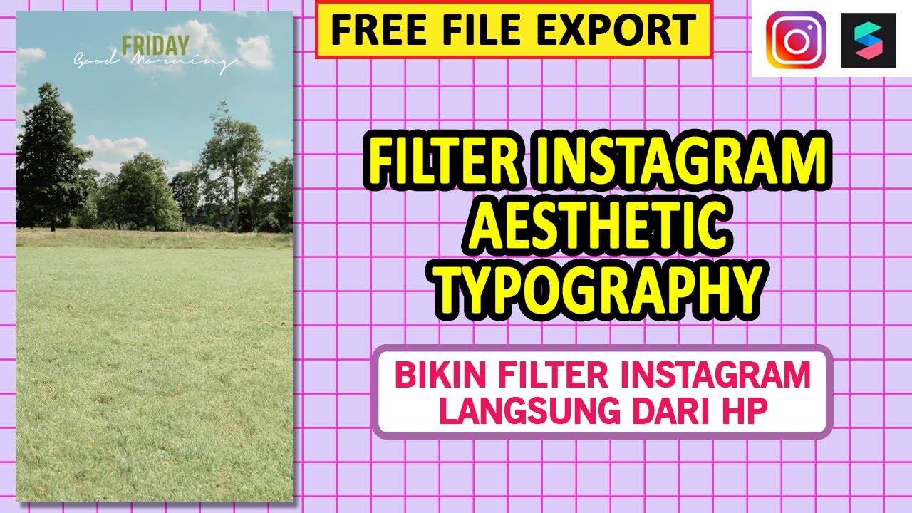 FILTER TYPOGRAPHY (FREE FILE EXPORT SPARK AR) - YouTube