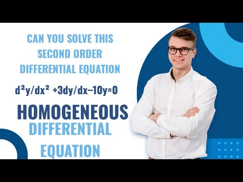 How to Solve Second Order linear Homogeneous Differential Equation - YouTube
