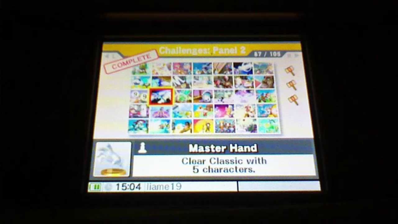 3ds ssb4 panel 2 challenges - YouTube