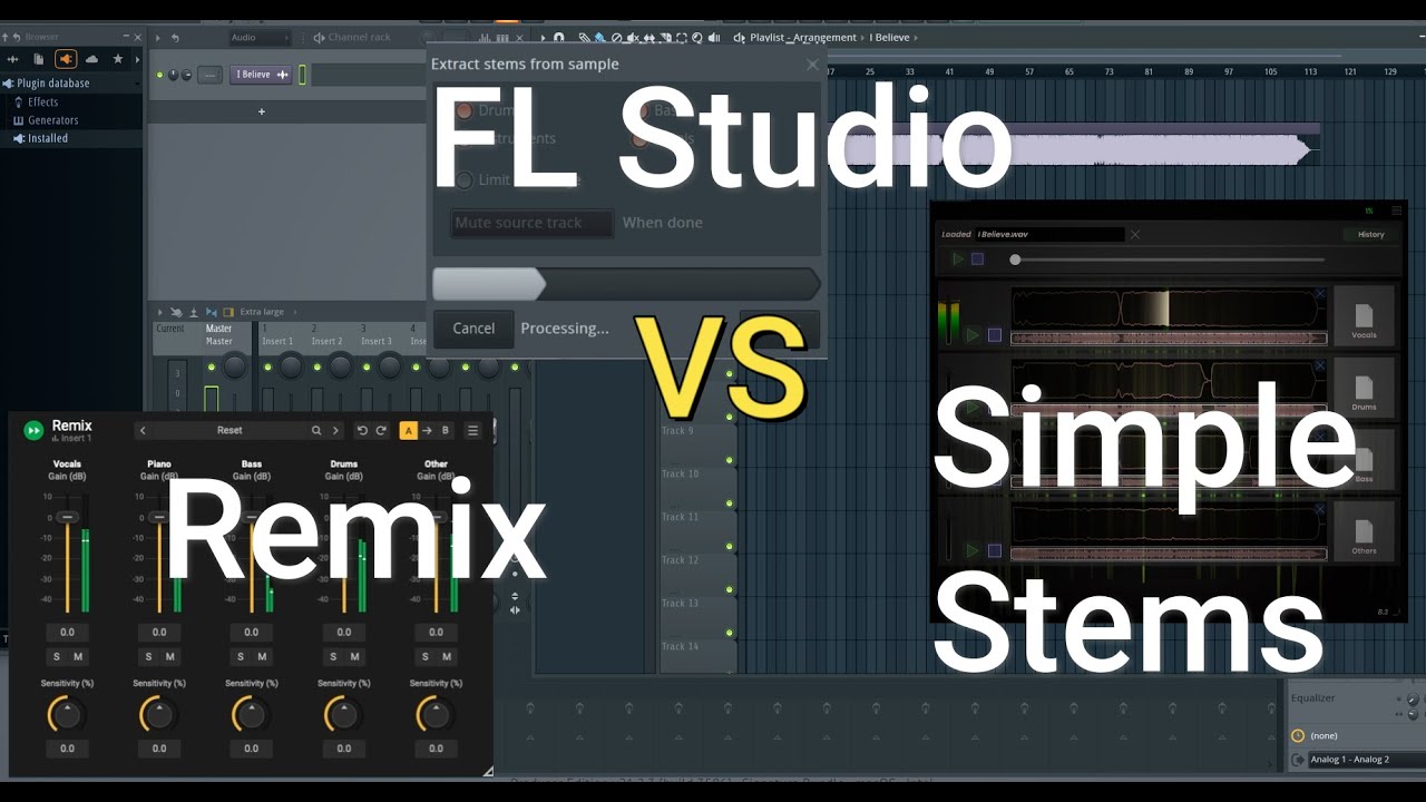 Remix/Acon Digital vs FL Studio/Image Line vs Simple Stems/Stagecraft - YouTube