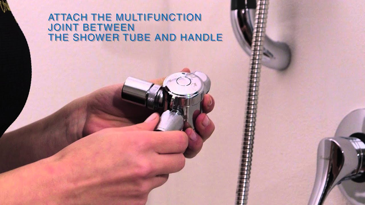 Use of My Perfect Colon with the multifunction joint for shower - YouTube